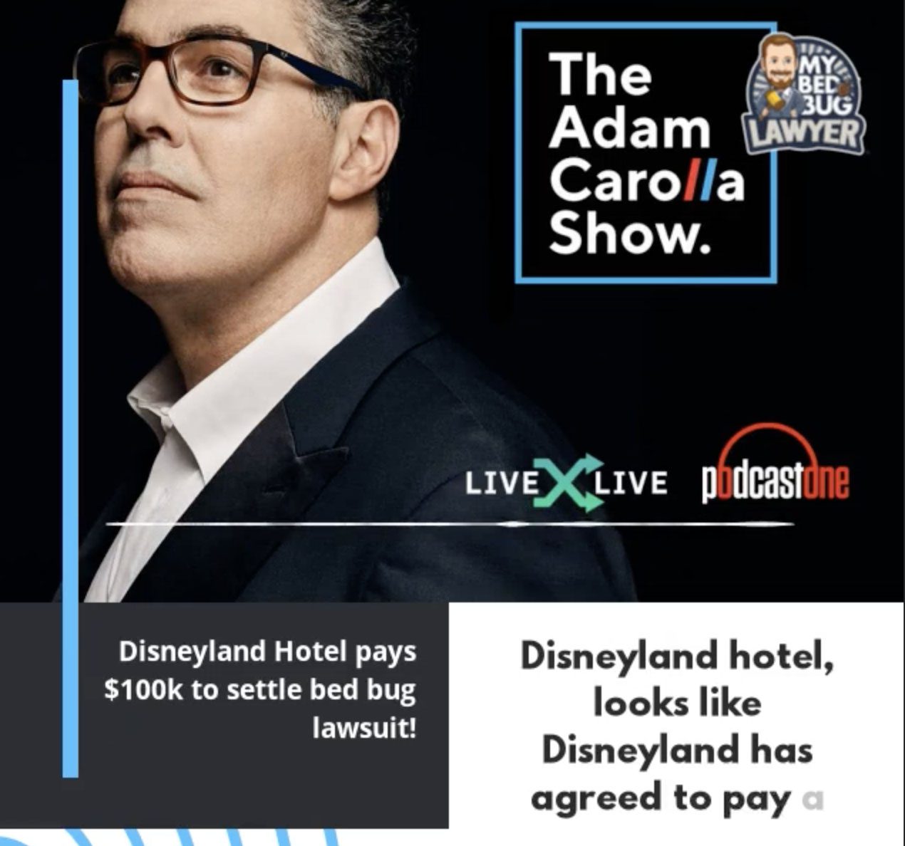 Adam Carolla and Brian Virag - Disneyland Hotel Pays 100k to Settle Bed ...